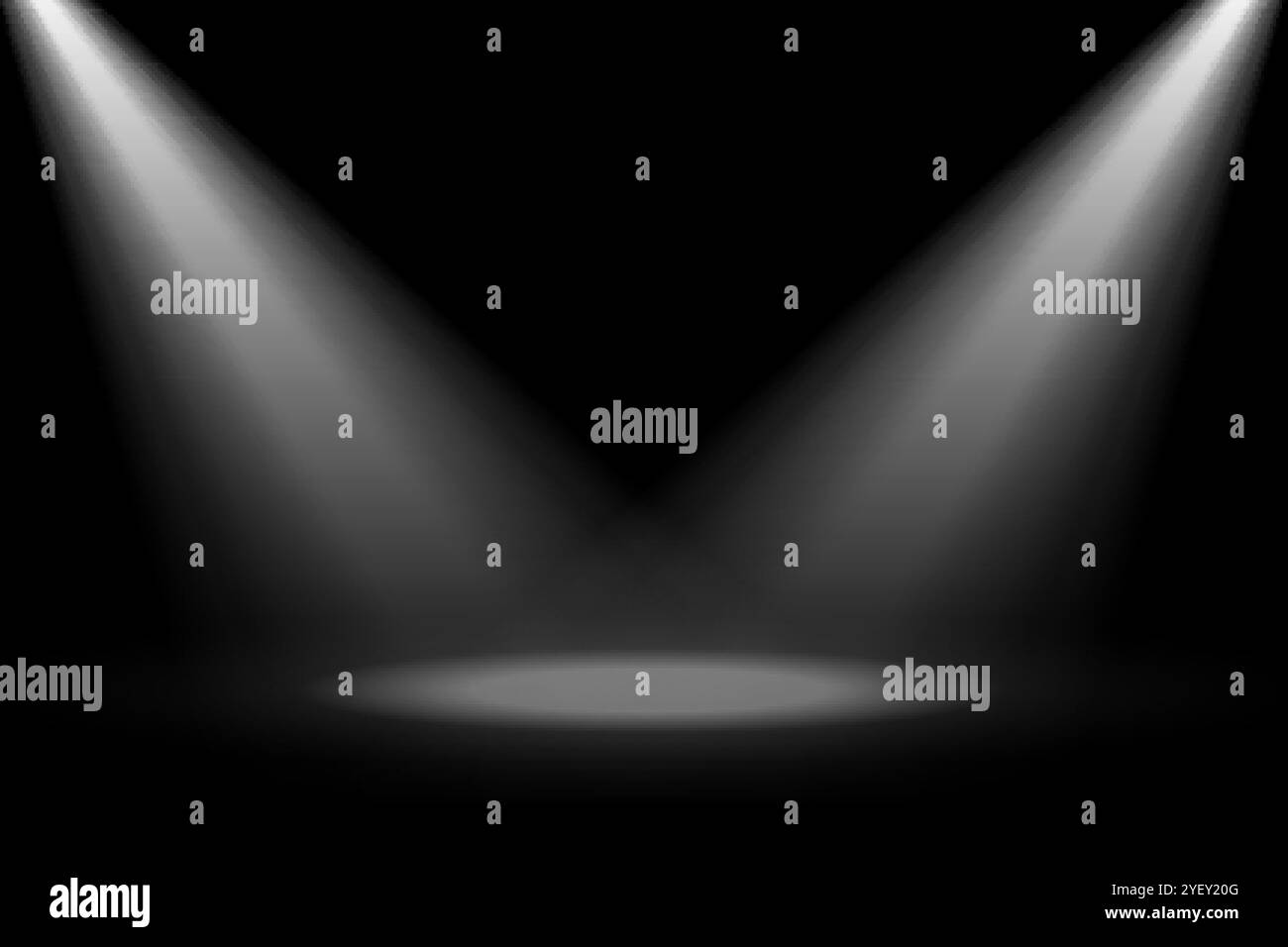 abstract stage spotlight focus on black background Stock Vector Image ...