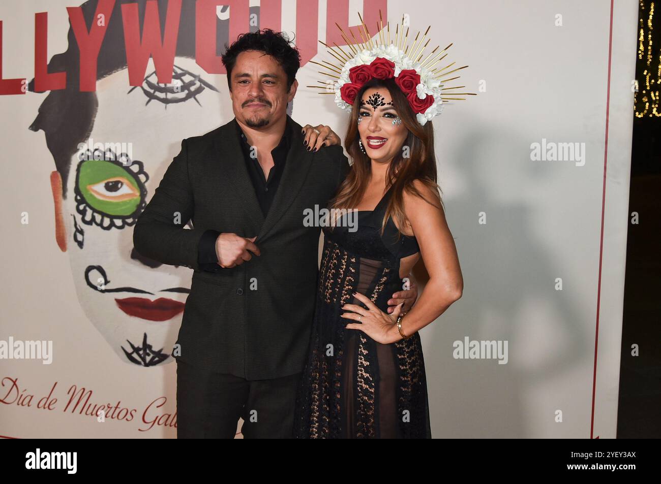 Jesse Garcia, left, and Eva Longoria arrive at the fourth annual Dia de ...
