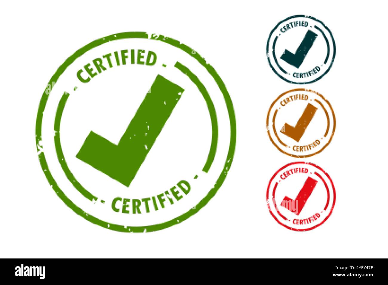 Certification stamp design Cut Out Stock Images & Pictures - Alamy