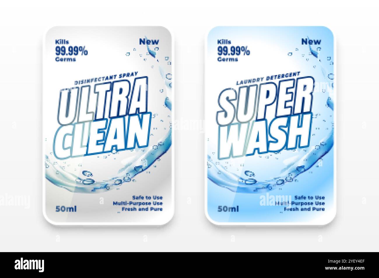 super wash and cleaner label template design Stock Vector Image & Art ...