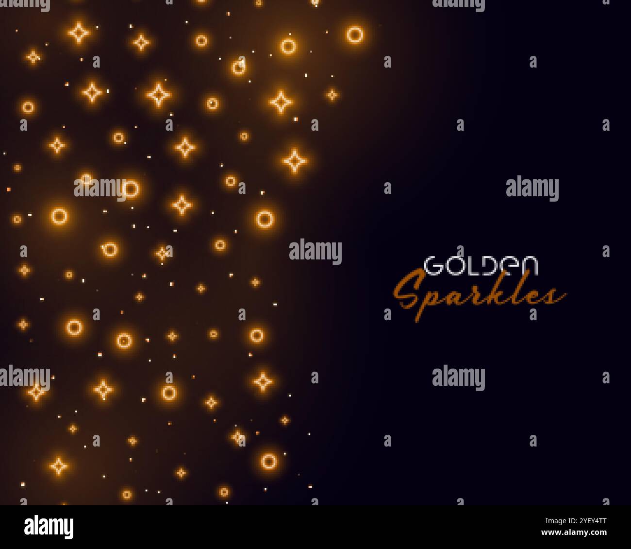 Golden sparkle Stock Vector Images - Alamy