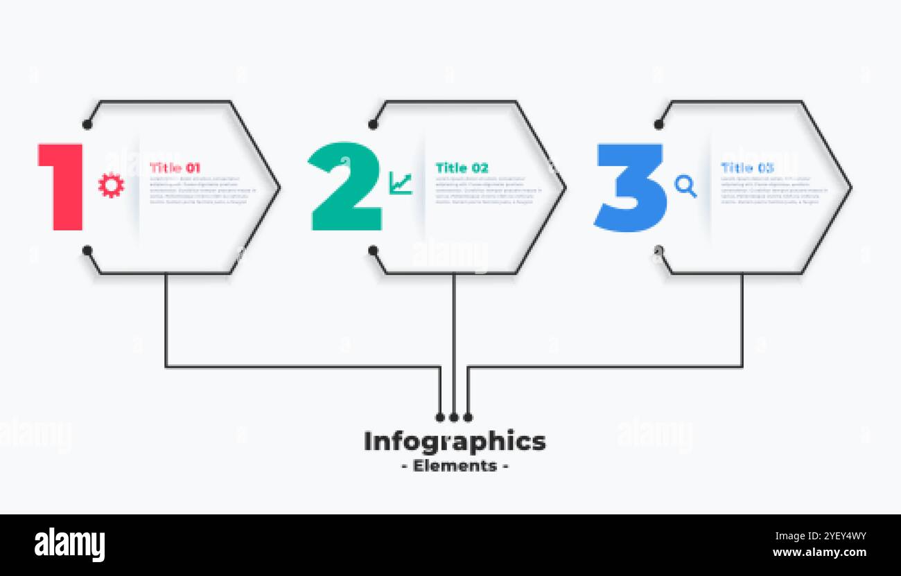 three steps modern business infographic template design Stock Vector Image & Art - Alamy