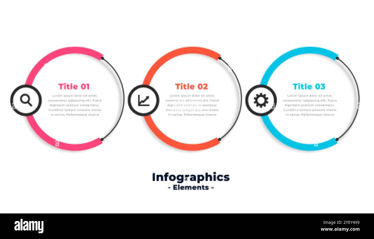 Steps infographic circular process hi-res stock photography and images ...