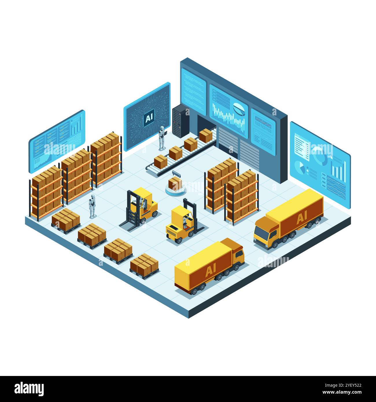 Ai powered transportation Stock Vector Images - Alamy