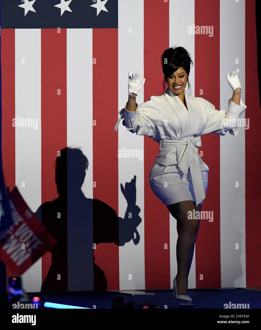 November 1, 2024, West Allis, Wisconsin, USA: Entertainer CARDI B comes ...