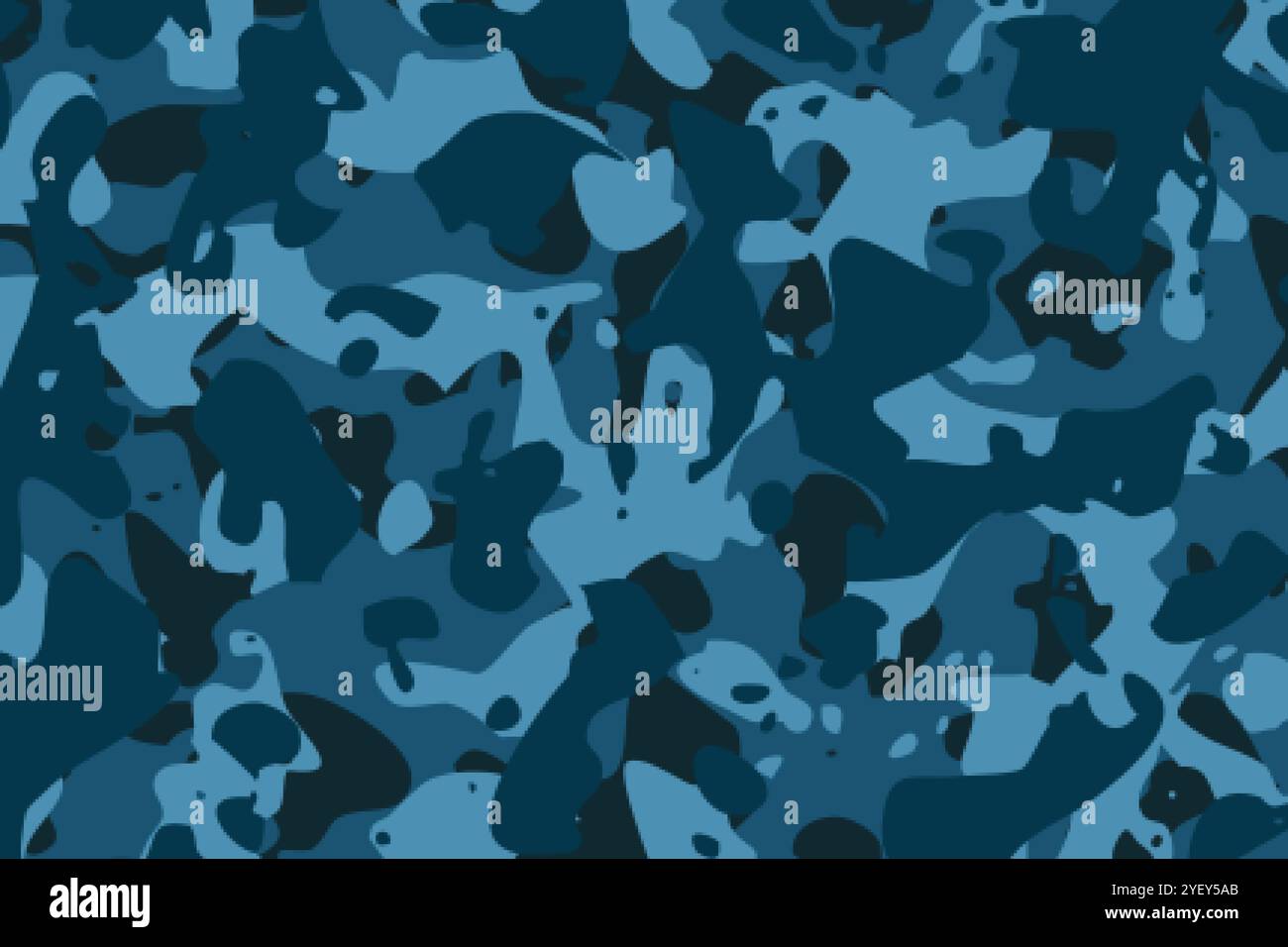 soldier military camouflage pattern in blue shades Stock Vector Image ...