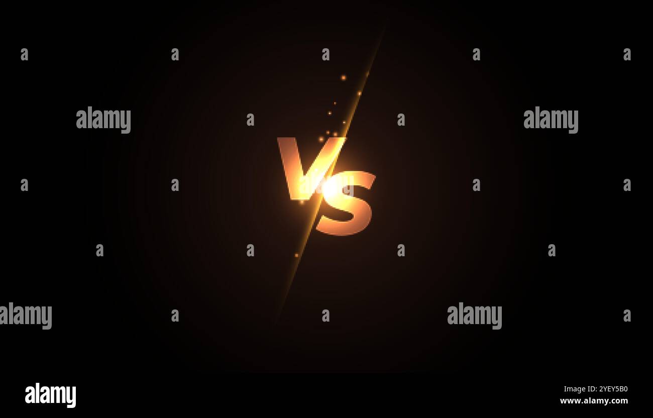 versus vs screen banner design for battle or comparision Stock Vector ...