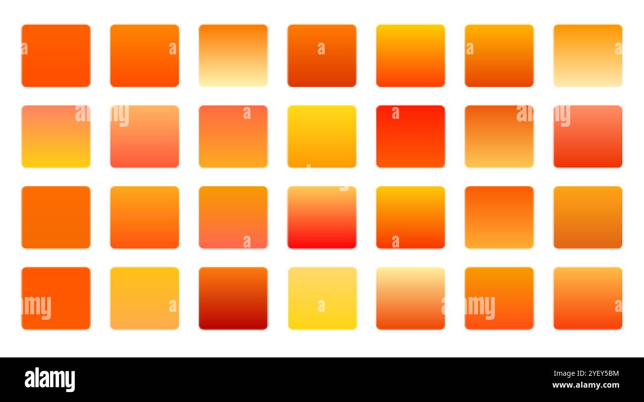 orange shades gradients big set background design Stock Vector Image ...