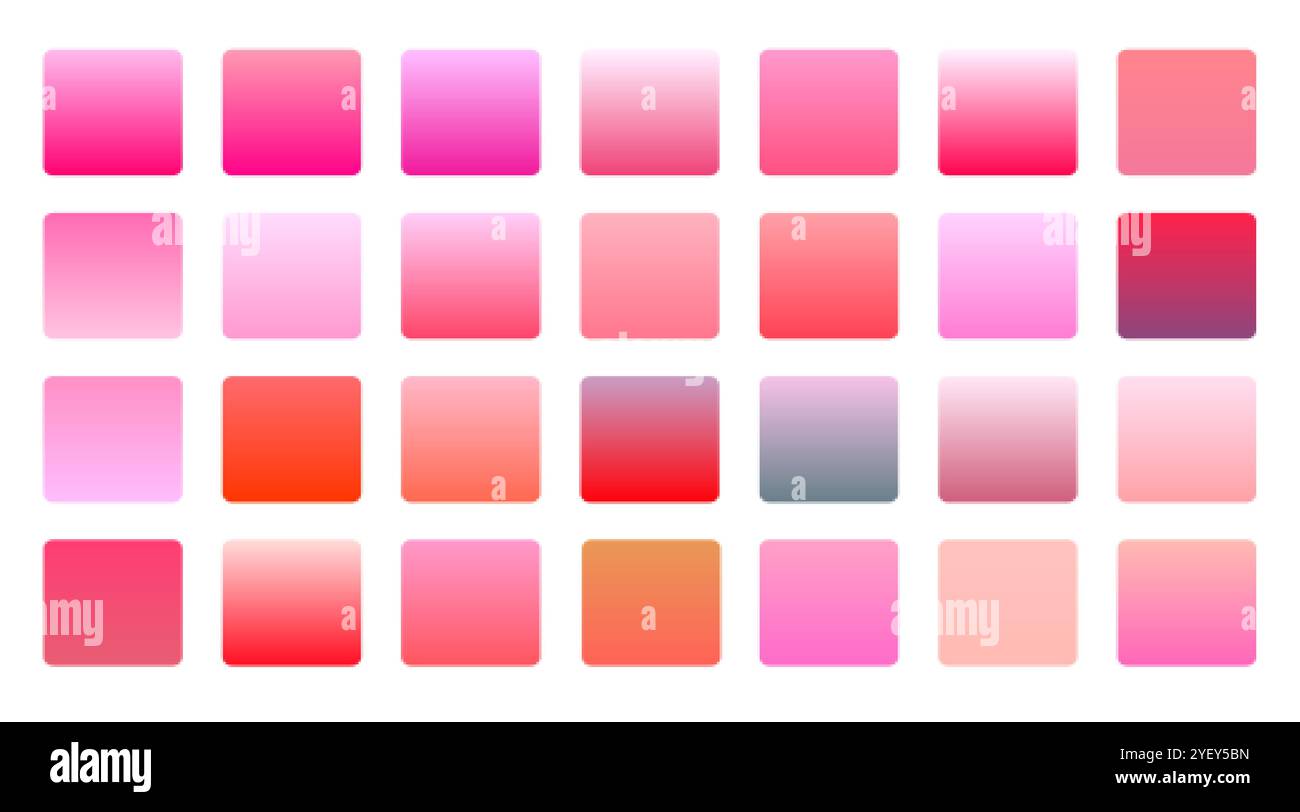 pink color gradients big set background design Stock Vector Image & Art ...