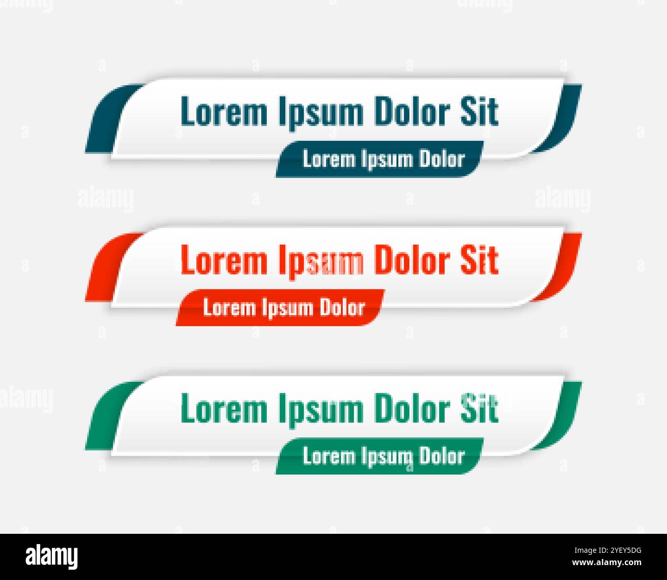 web lower third banners template design set Stock Vector Image & Art ...