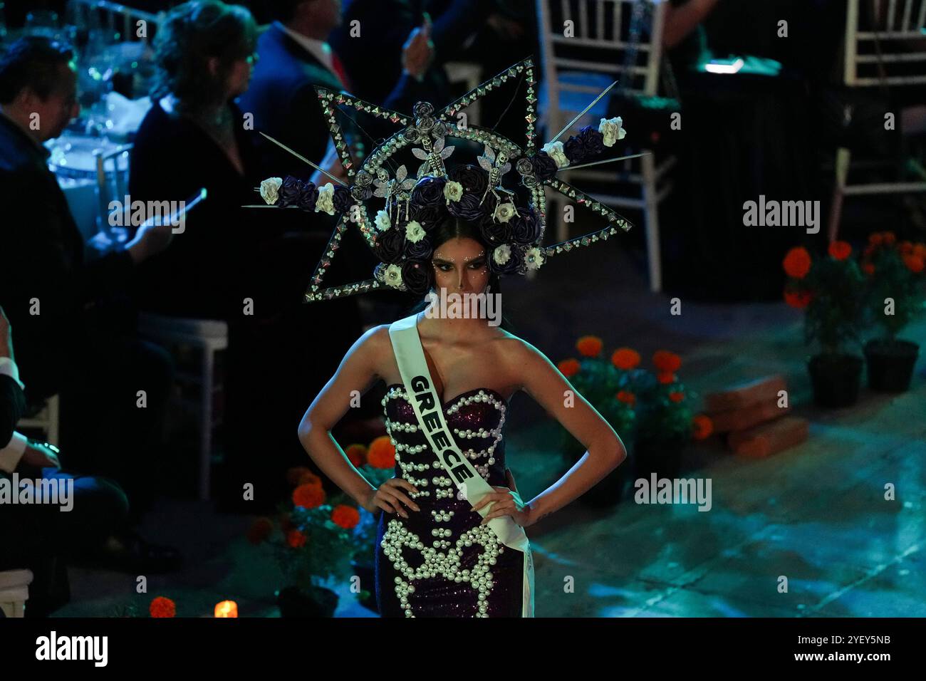 Miss Greece Christianna Katsieri participates in a Catrina parade ...