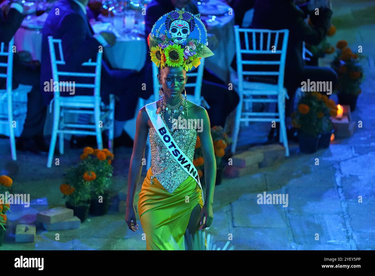 Miss Botswana Thanolo Keutlwile participates in a Catrina parade ...