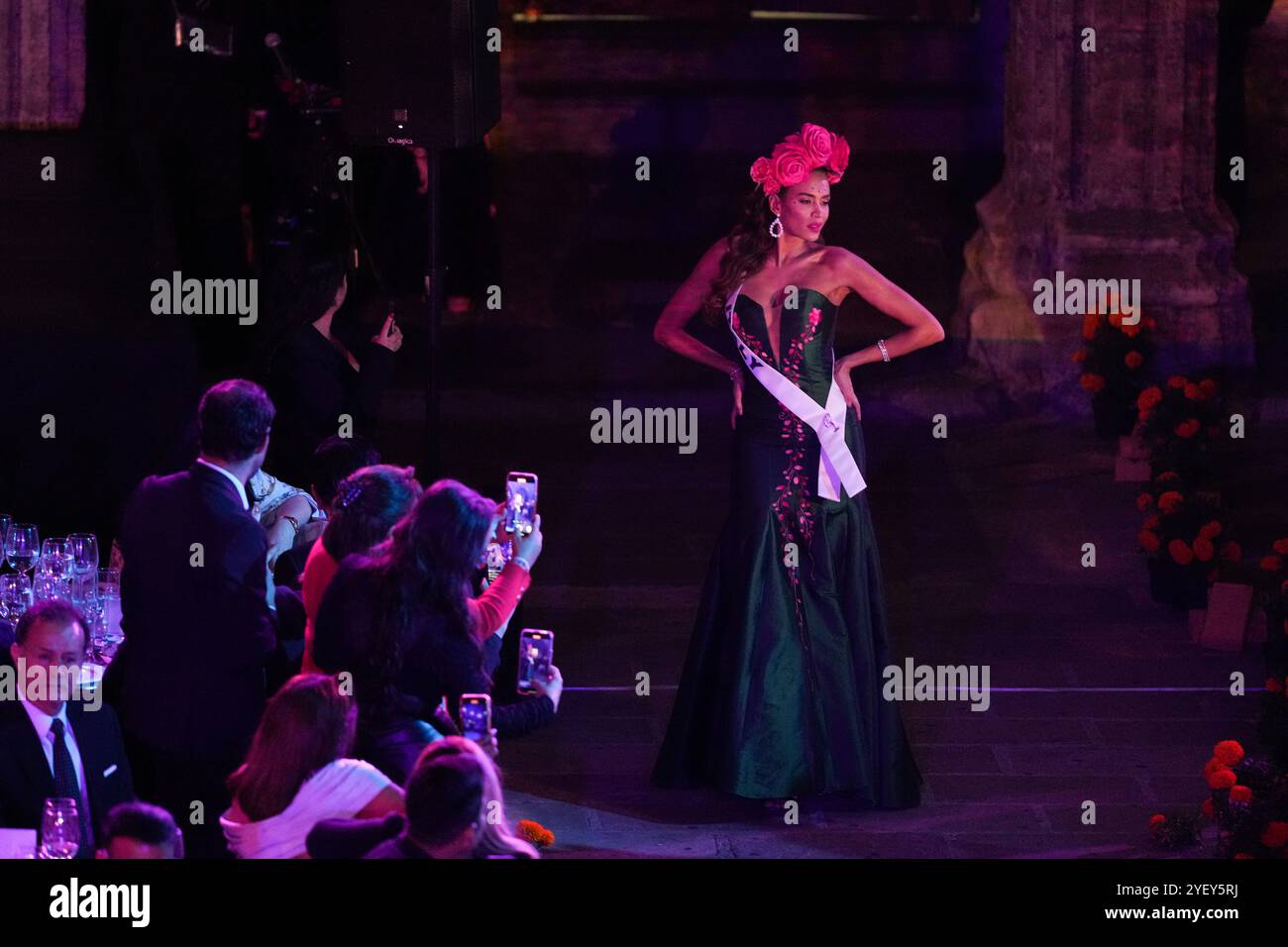 Miss Italy Glelany Cavalcante participates in a Catrina parade marking ...