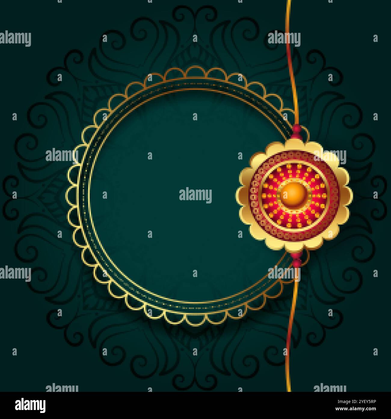 Golden rakhi Stock Vector Images - Alamy