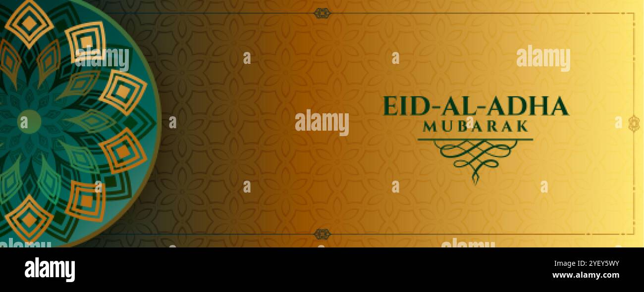 islamic style decorative eid al adha bakrid festival banner Stock ...