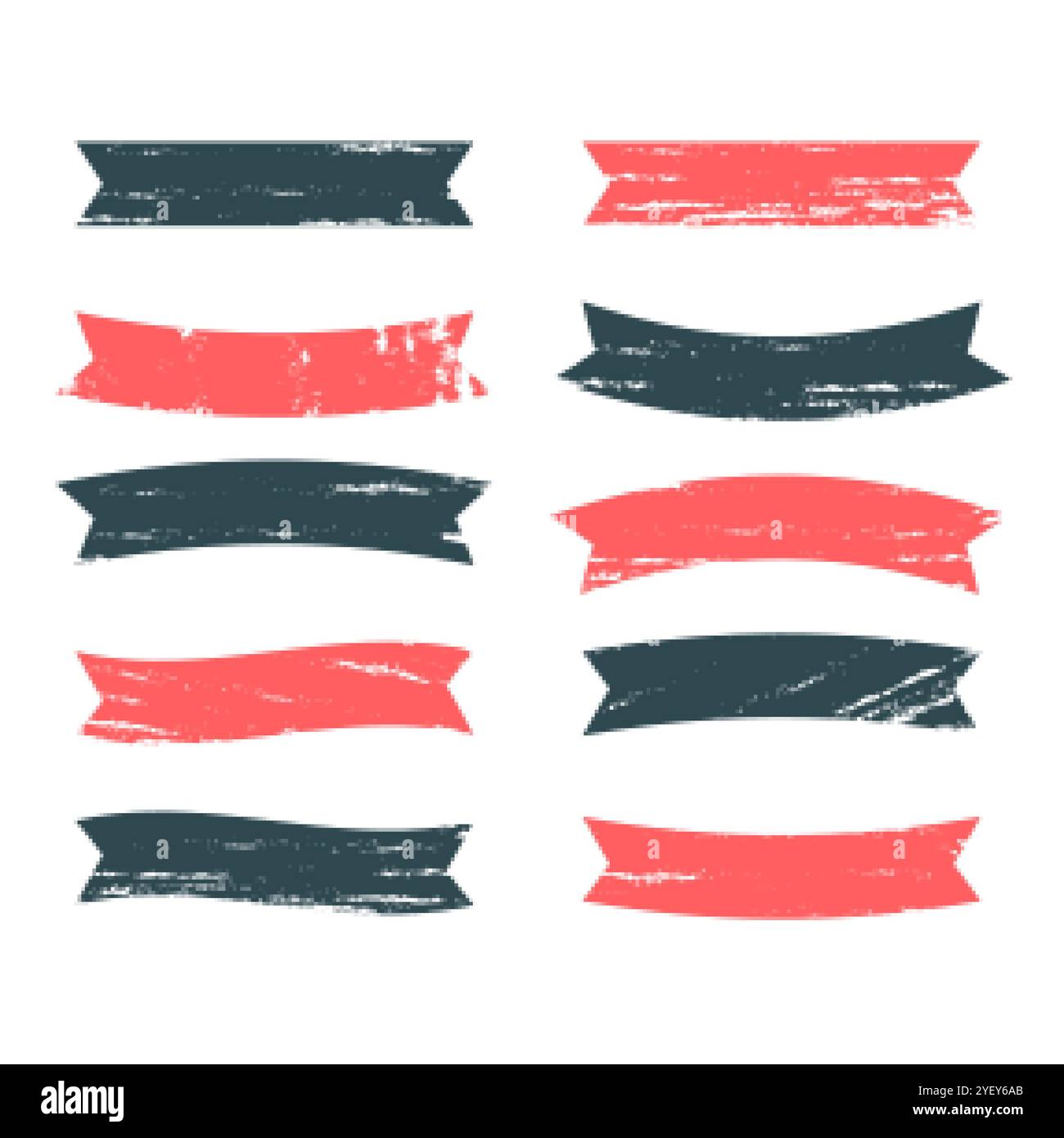 ribbons set in grunge dirty style design Stock Vector Image & Art - Alamy