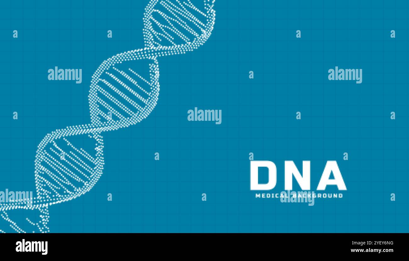 medical science healthcare background with dna design Stock Vector ...