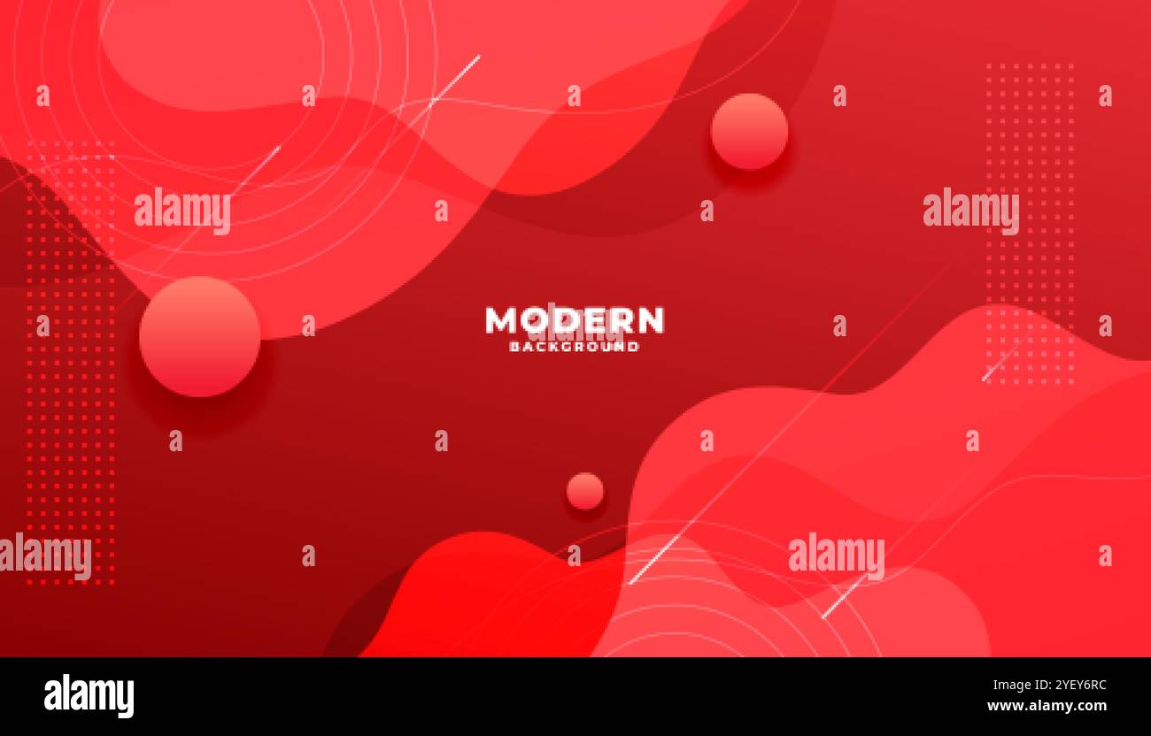 modern fluid red gradient banner with curve shapes Stock Vector Image ...