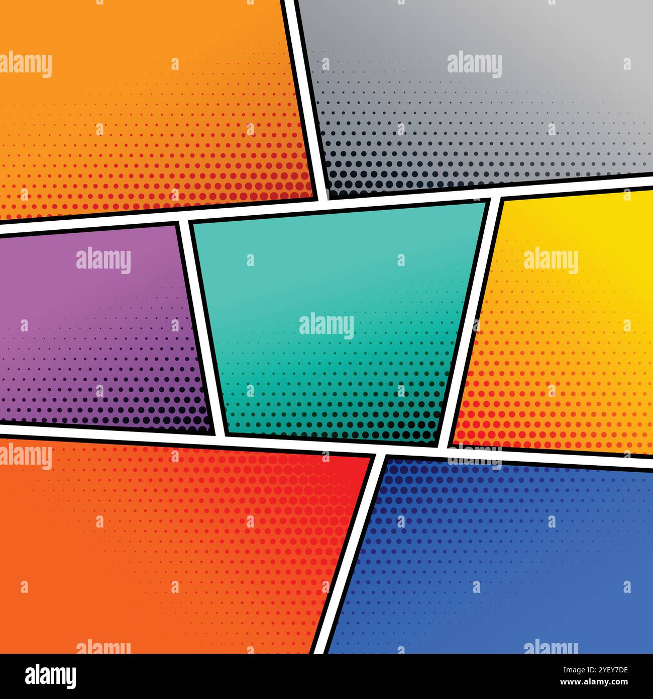 Comic strip template hi-res stock photography and images - Alamy