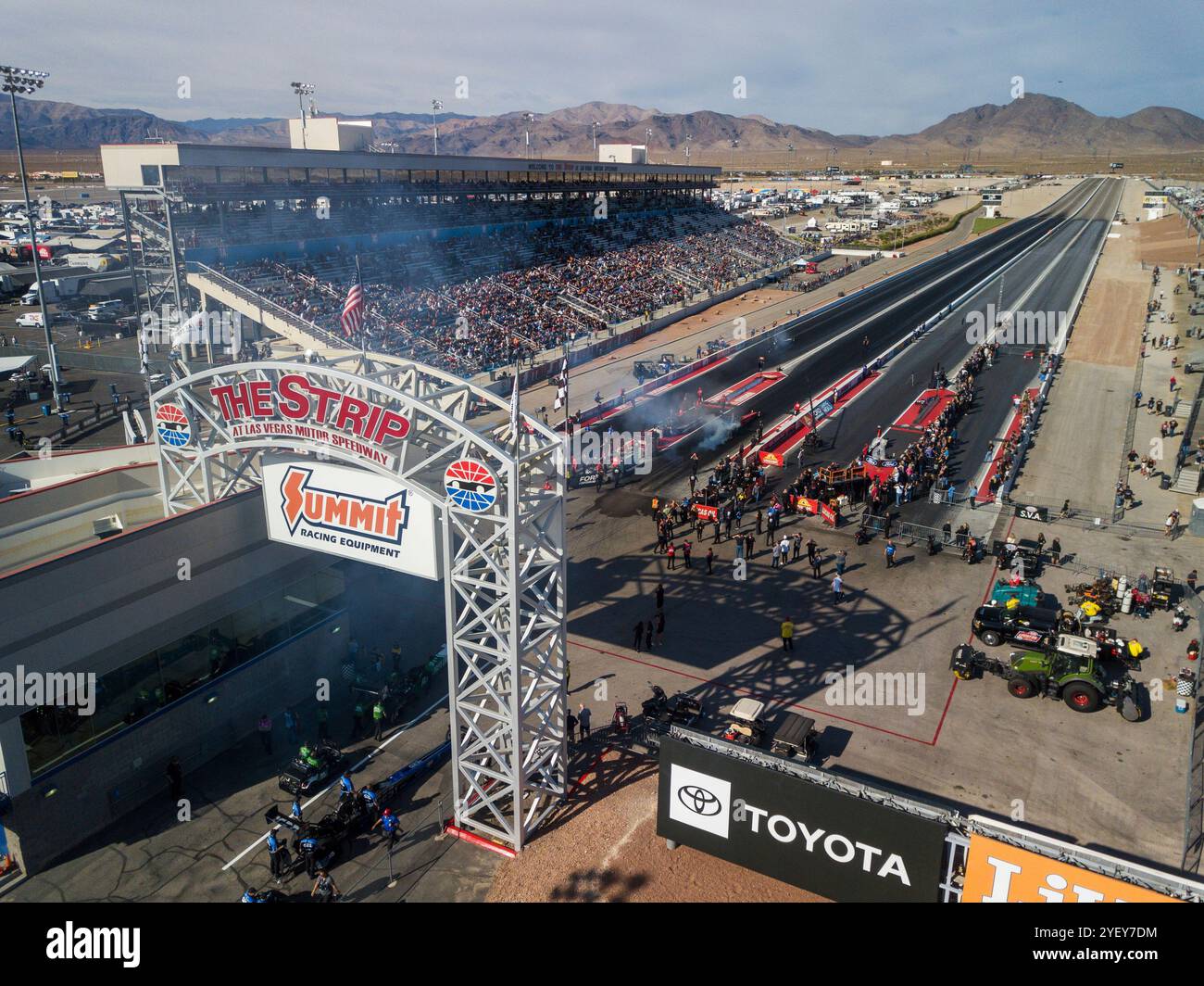 LAS VEGAS, NV - NOVEMBER 01: A general view taken from a drone of the ...