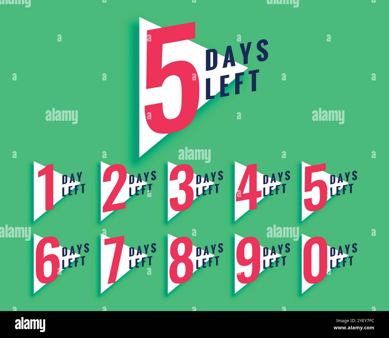 Countdown in triangle hi-res stock photography and images - Alamy