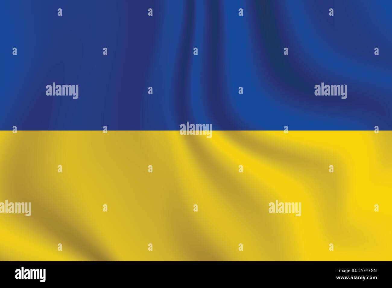 Flag of Ukraine. Ukrainian national symbol in official colors. Template ...
