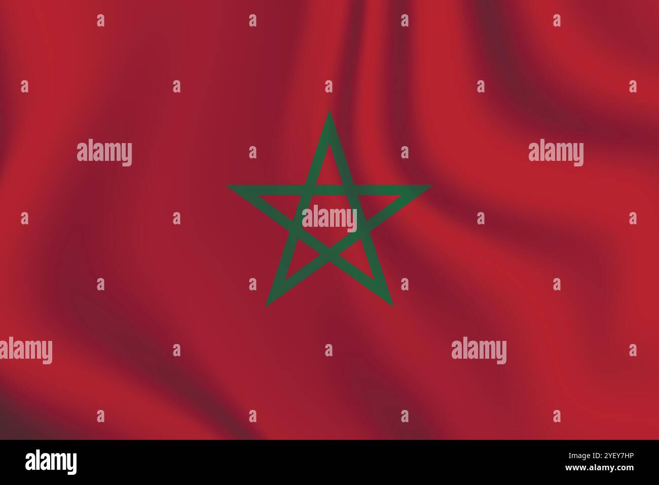 Flag of Morocco. Moroccan national symbol in official colors. Template ...