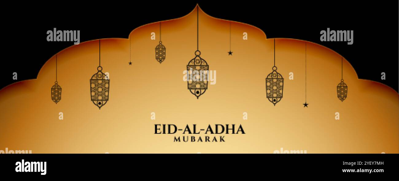 eid al adha bakrid islamic festival banner design Stock Vector Image ...