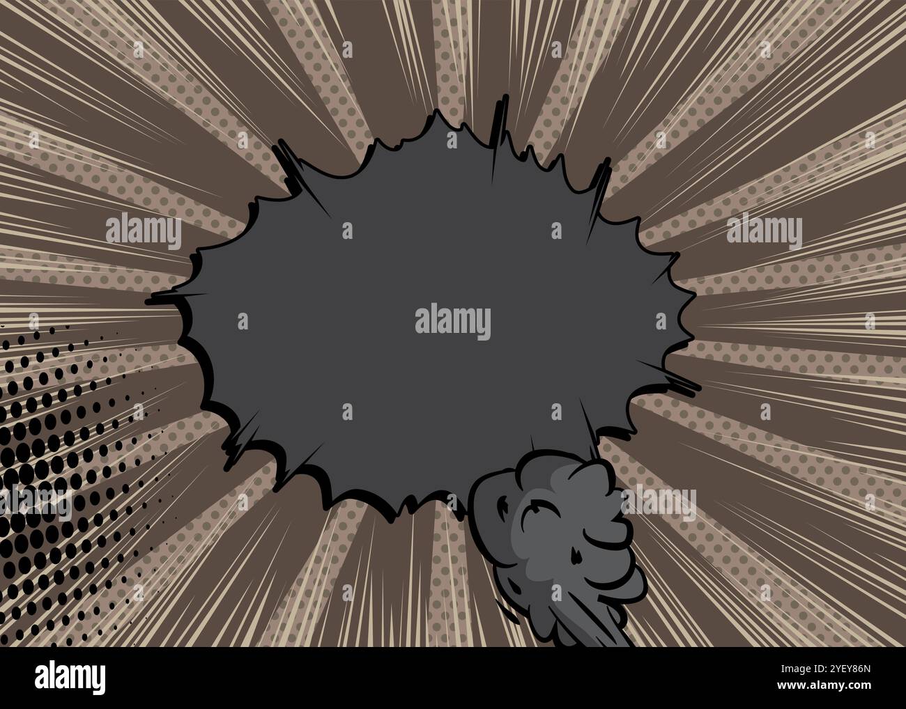Cartoon Gray and Black background, comic book backdrop. Retro vector ...