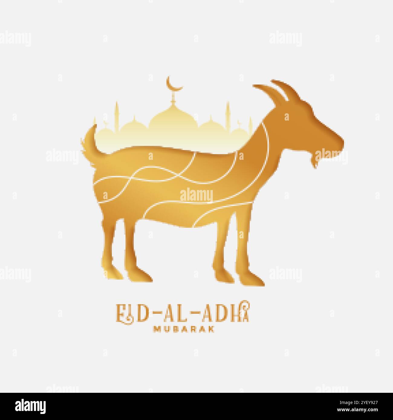 bakra eid al adha festival greeting design Stock Vector Image & Art - Alamy