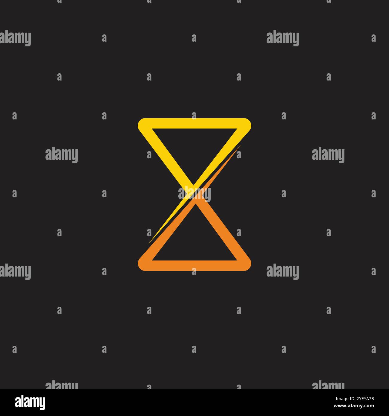 triangles slice sand watch simple logo vector Stock Vector Image & Art ...