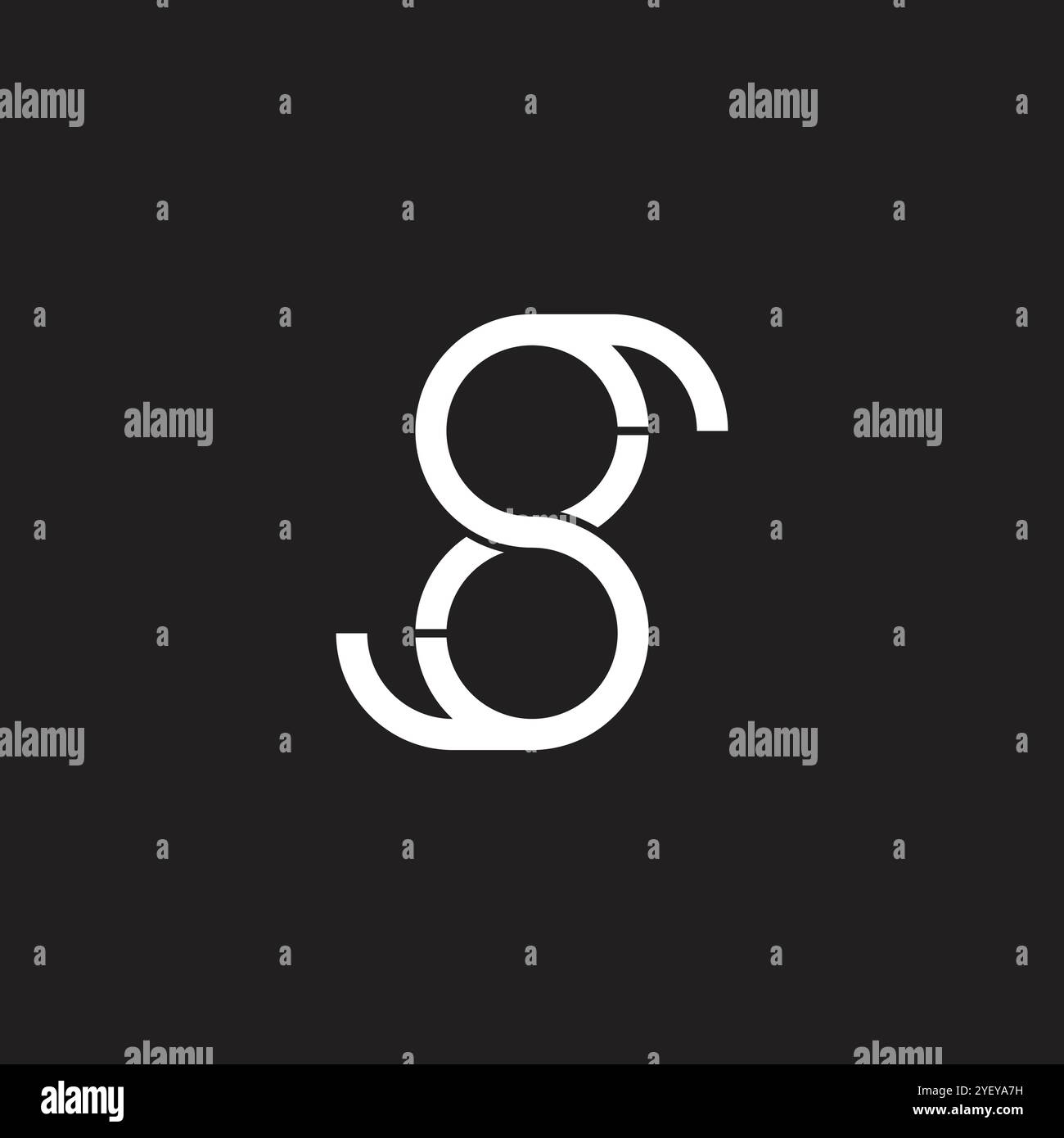 letters s8 loop infinity geometric logo vector Stock Vector Image & Art ...