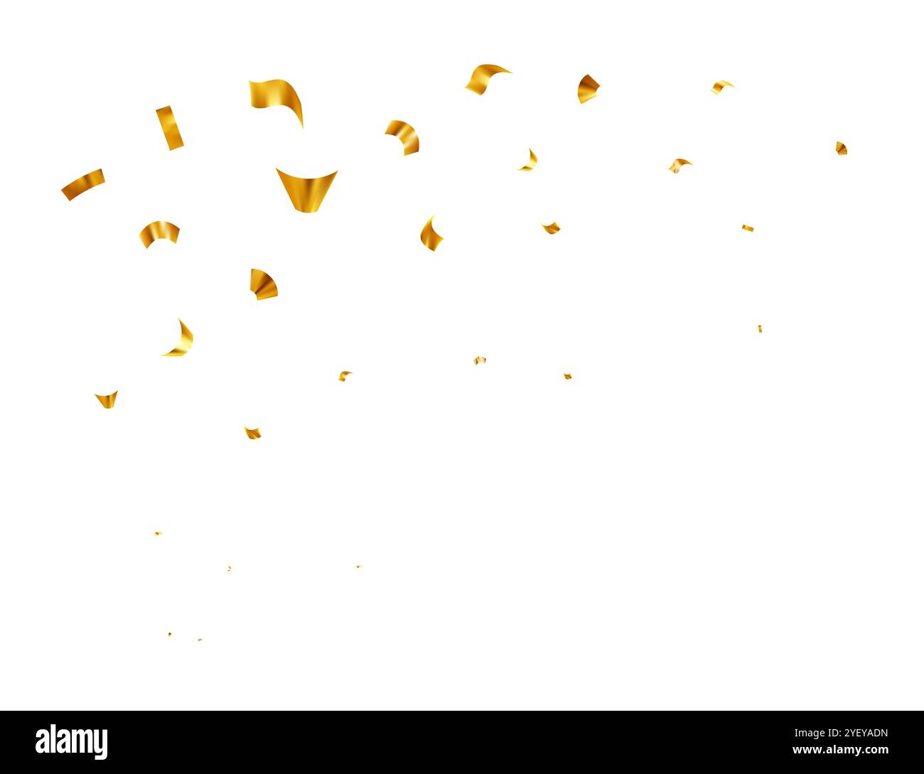Sparse gold confetti Stock Vector Images - Alamy