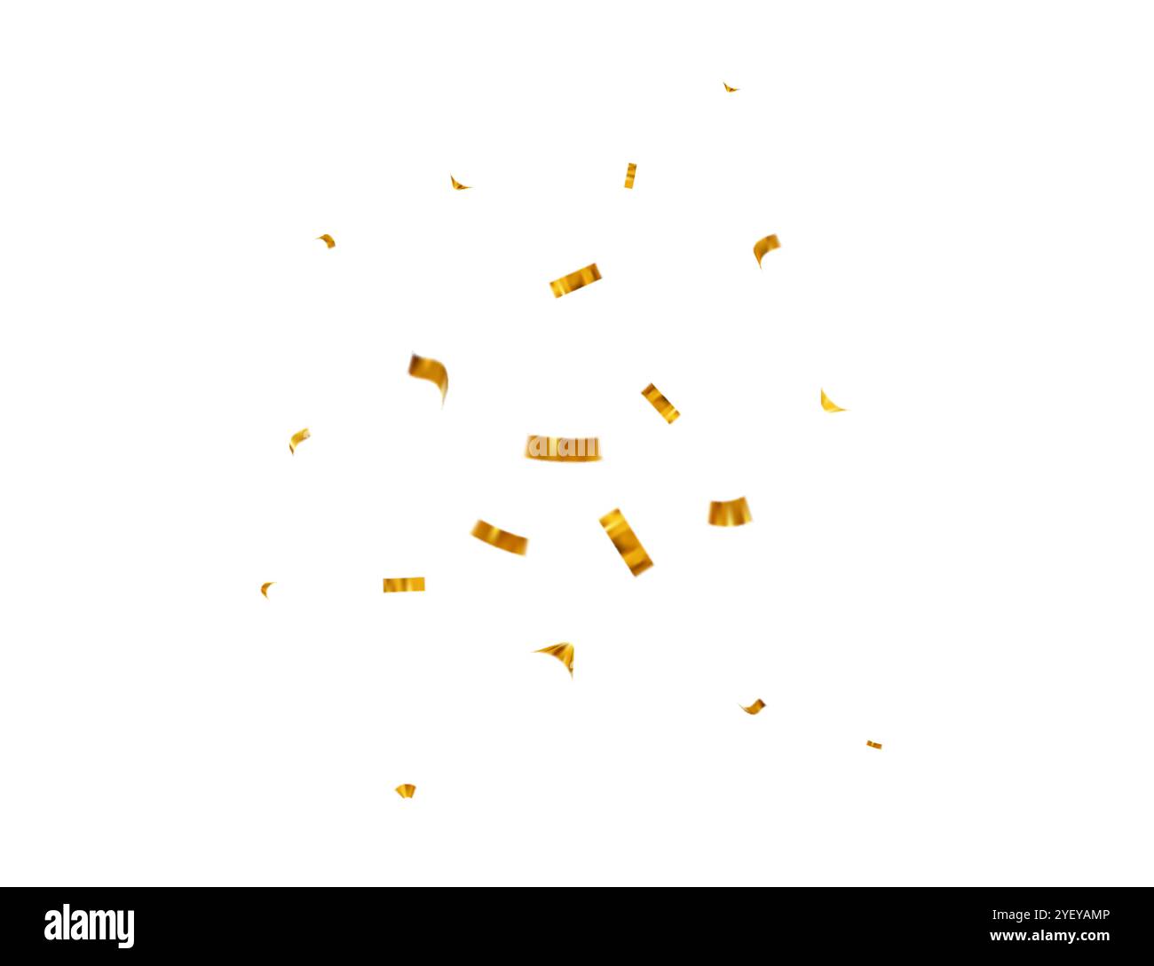 Sparse gold confetti Stock Vector Images - Alamy