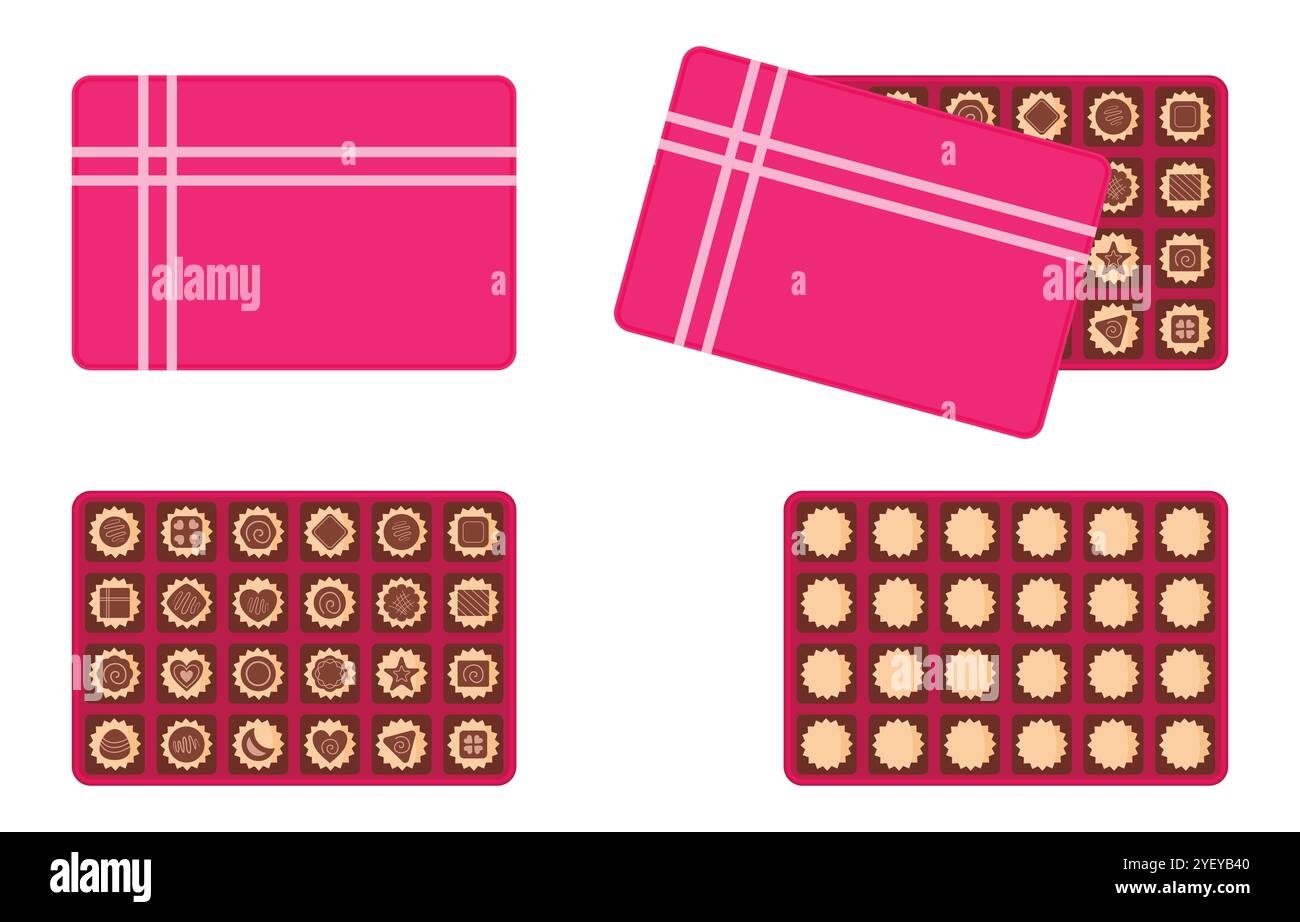 Cardboard box various food Stock Vector Images - Alamy