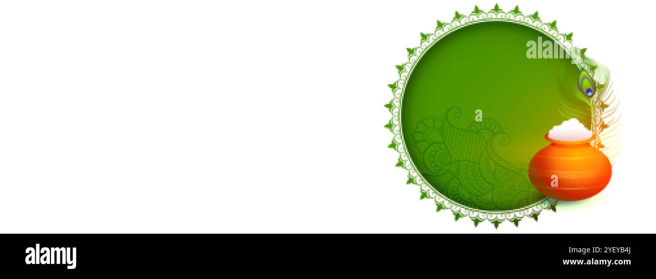 Krishna banner vector vectors hi-res stock photography and images - Alamy