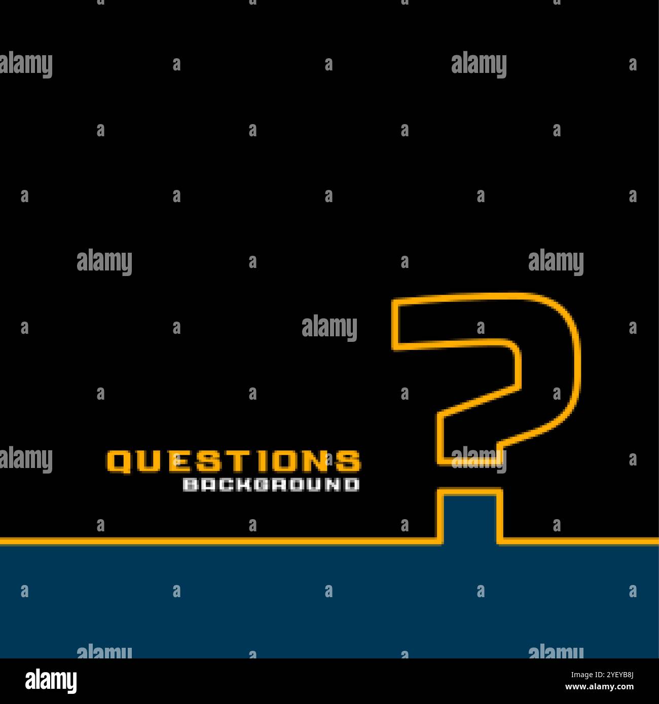 web help and support template page with question mark Stock Vector ...