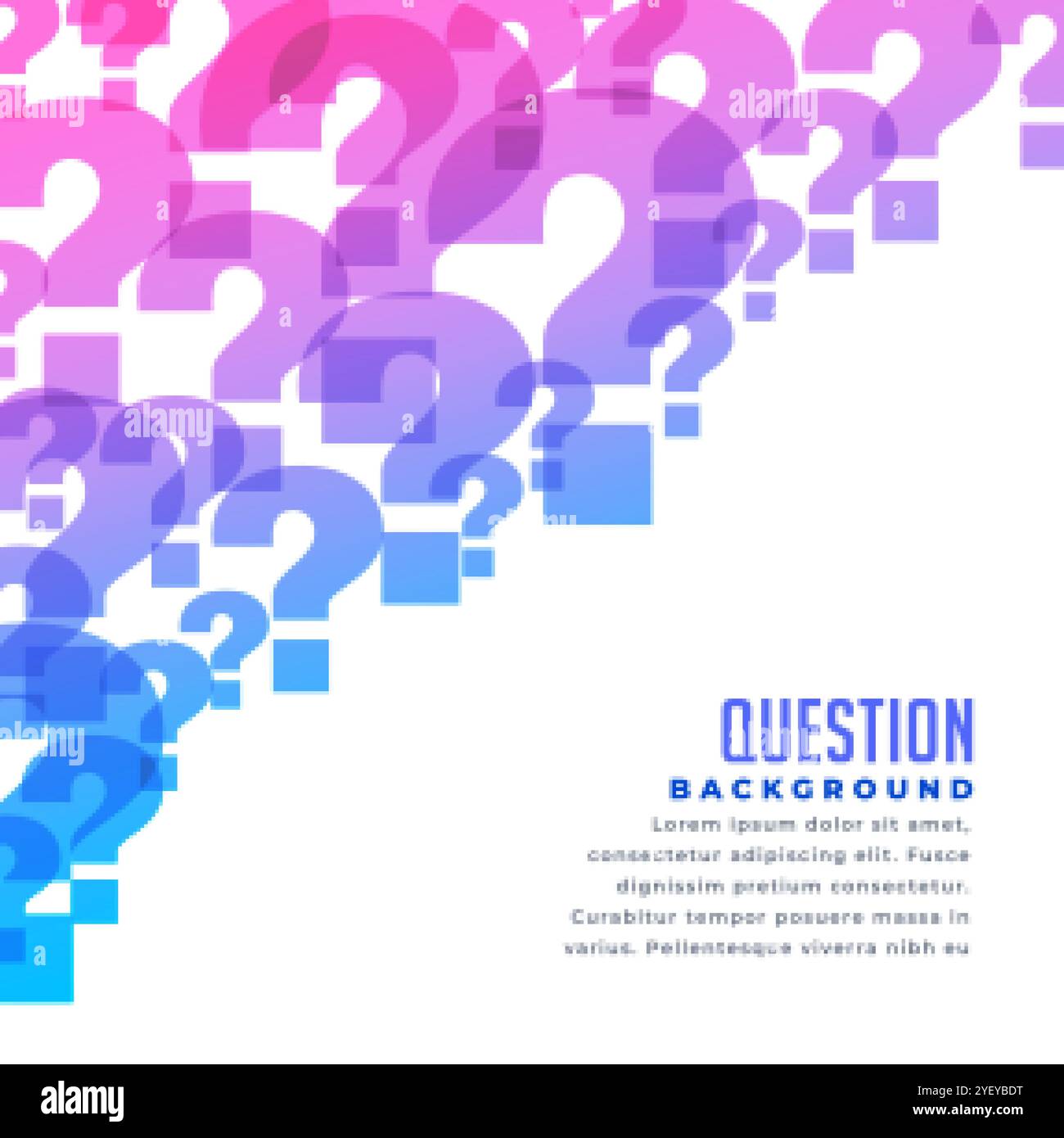questions background for web help and support page Stock Vector Image ...
