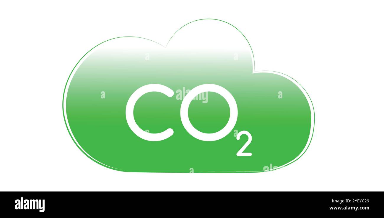 CO2 (Carbon Dioxide) Icon. Vector Illustration Stock Vector Image & Art - Alamy