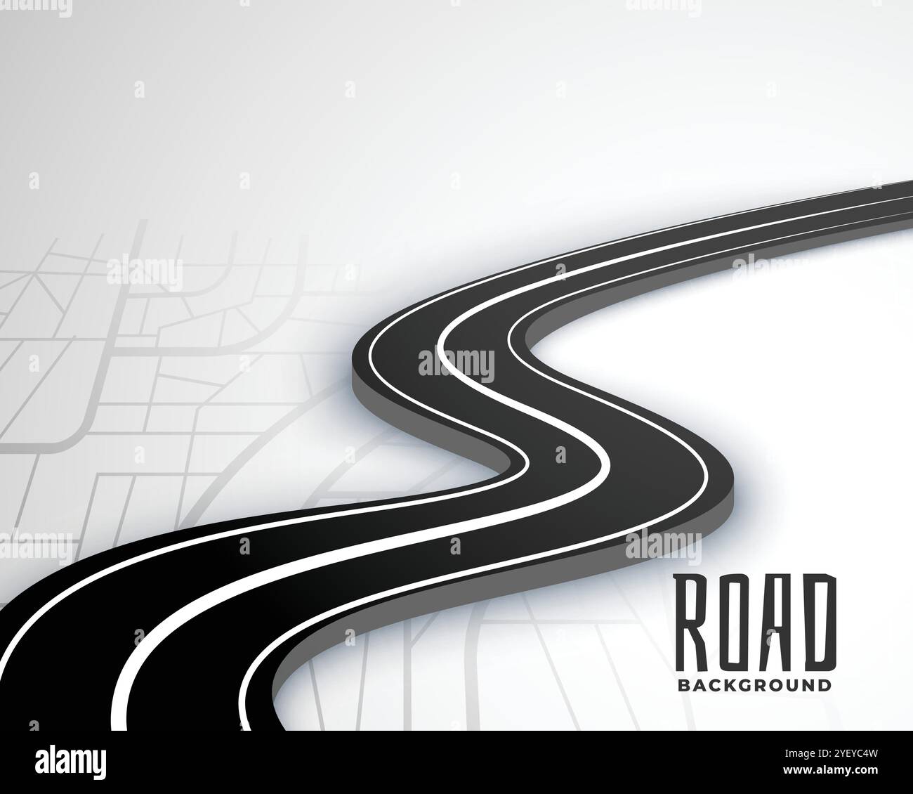Winding road track Stock Vector Images - Alamy