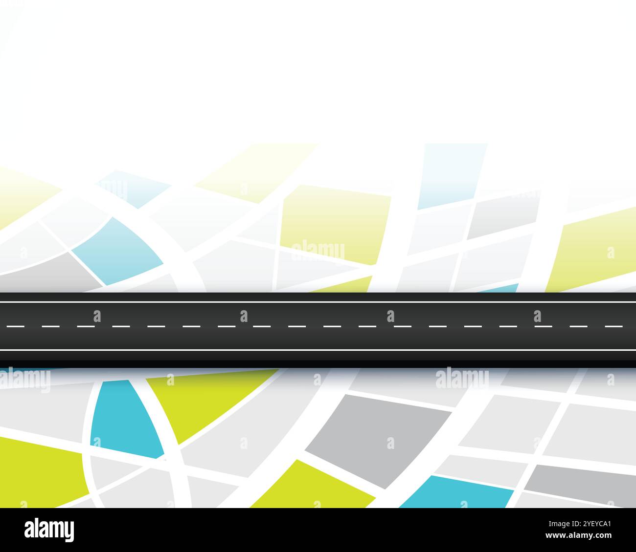 Straight road perspective Stock Vector Images - Alamy