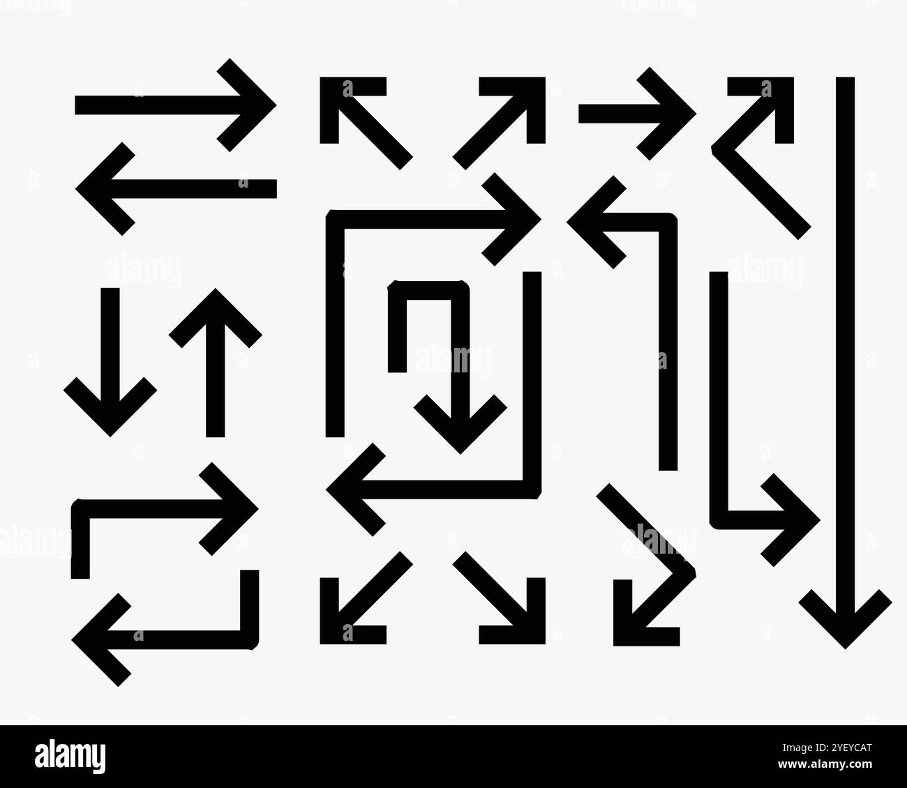 Thick arrow Black and White Stock Photos & Images - Alamy