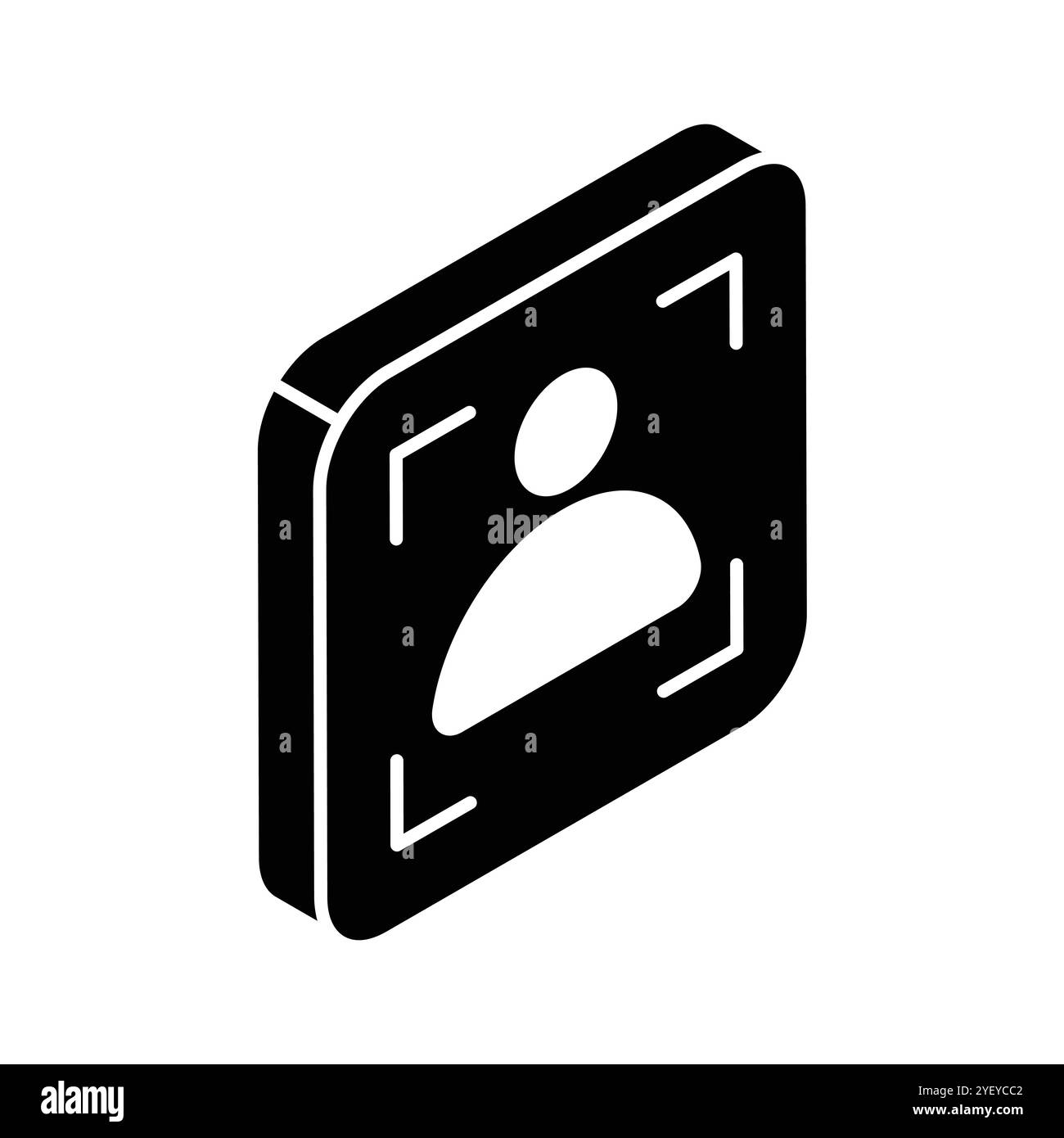 Well designed icon of user recognition, user scanning vector design ...