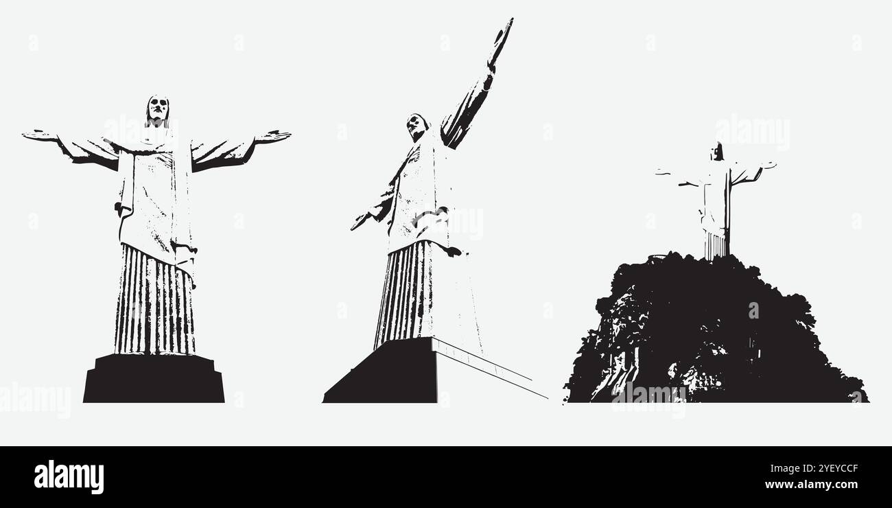 Jesus Christ, son of God, biblical easter illustration Stock Vector ...