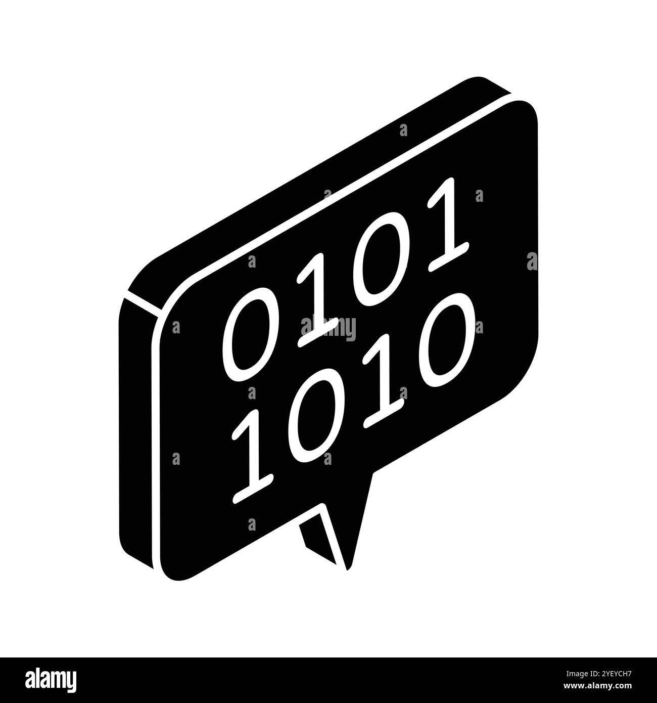 Binary Messages Icon vector design, Suitable for mobile apps Stock Vector Image & Art - Alamy