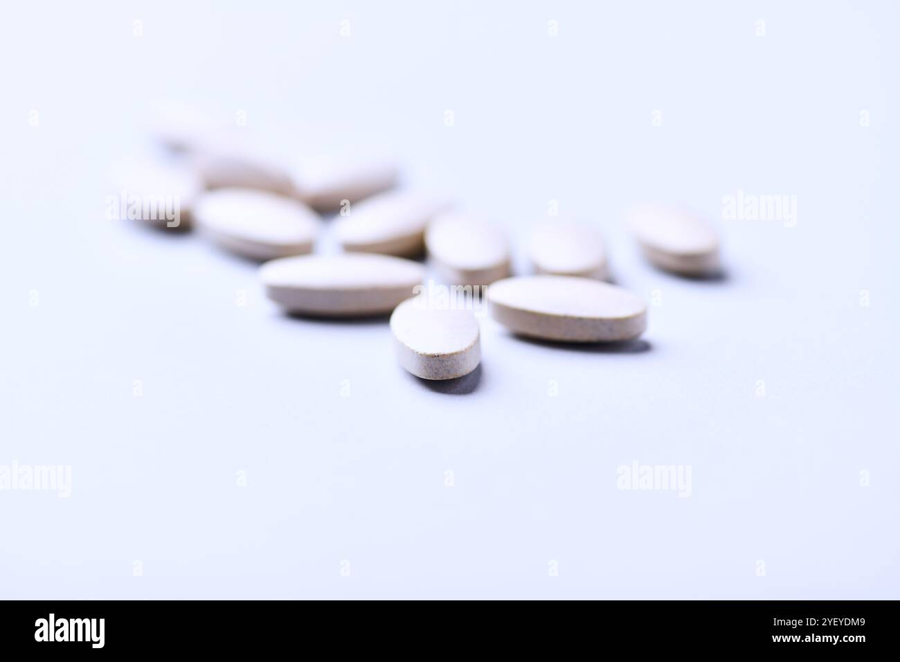 Ashwagandha (Withania somnifera) tablets. Concept for a healthy dietary ...