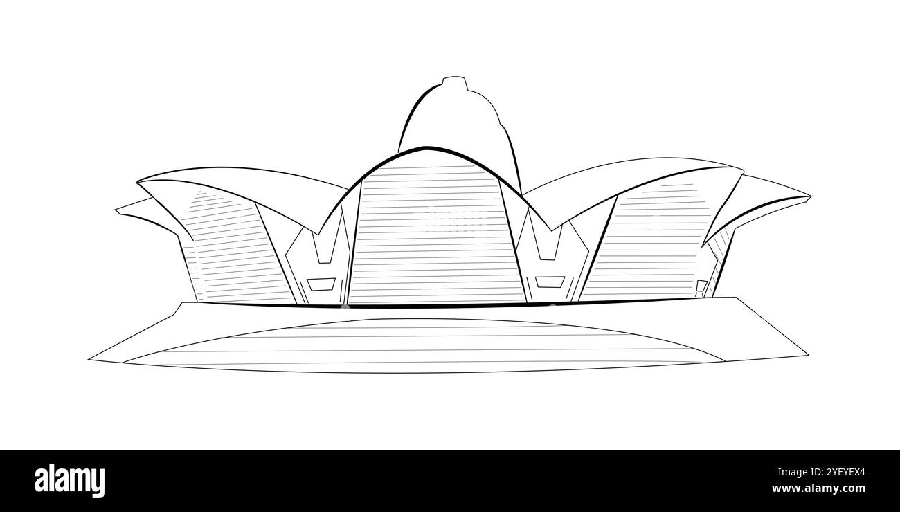Deniz Mall Line Art Illustration Stock Vector Image & Art - Alamy
