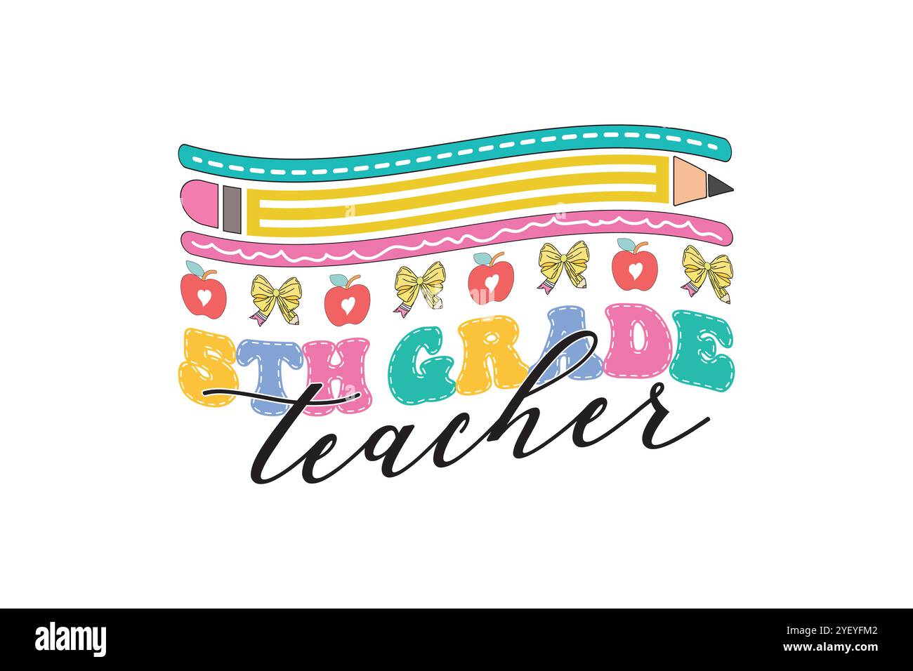 Teacher Grid SVG Design Stock Vector Image & Art - Alamy