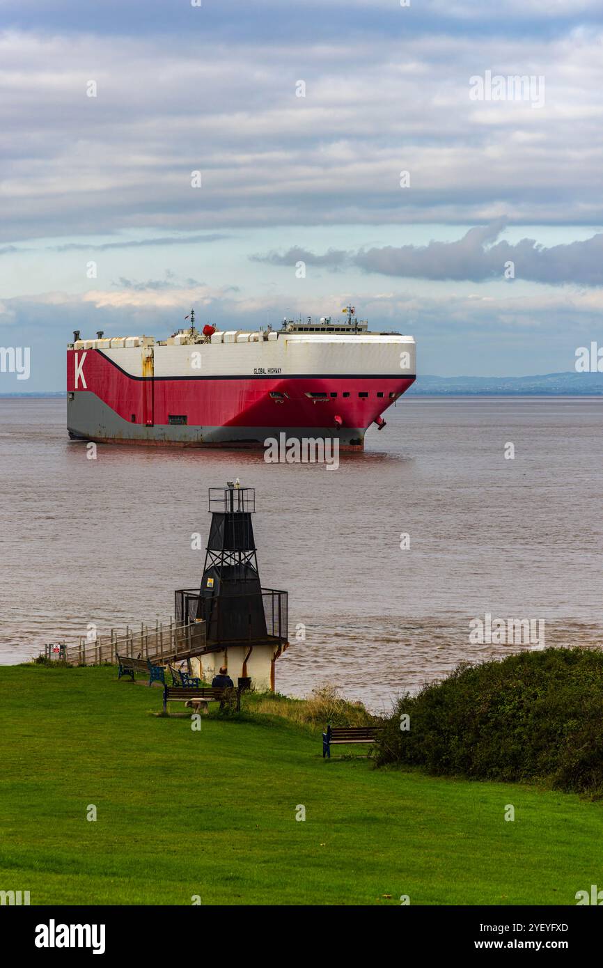 Vehicle carrier Global Leader heading for Royal Portbury Docks Stock ...