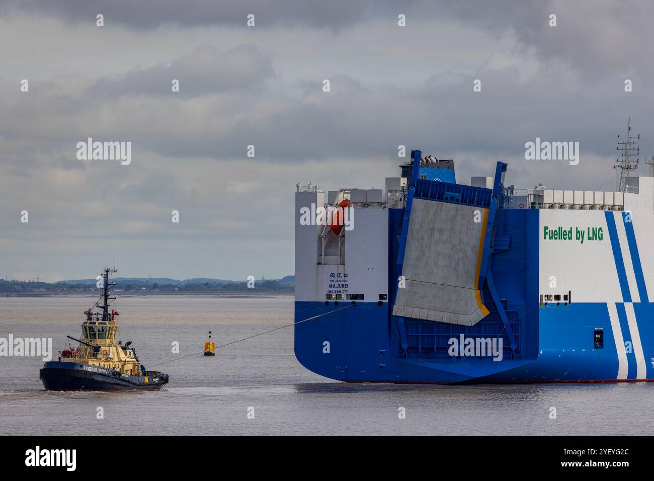 Vehicle carrier Min Jiang Kou heading to Royal Portbury docks on her ...